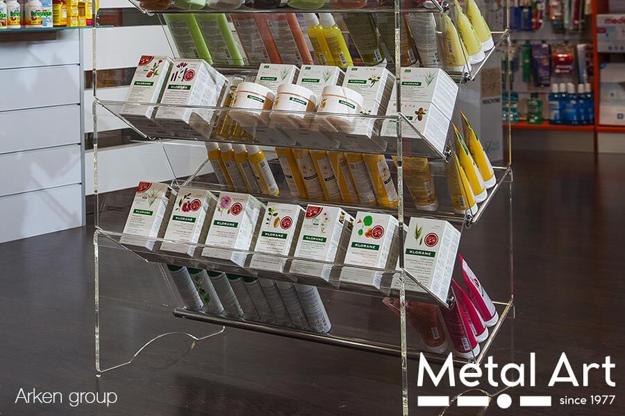 Espositori da Terra Plexiglass Milano - Metal Art